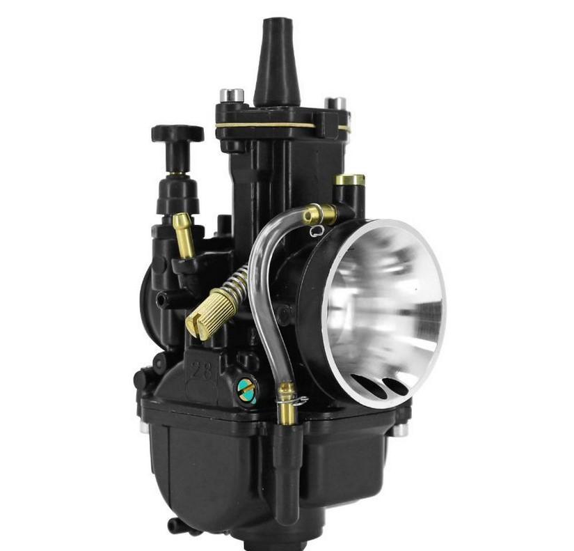 CARBURATEUR TYPE PWK 28 black a boisseau plat avec powerjet et starter ...