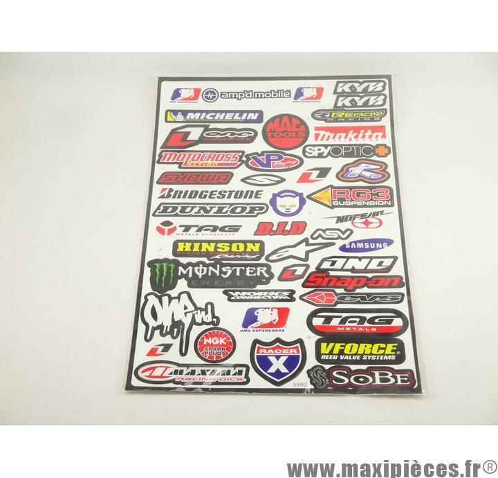 Kit déco autocollant multi-marques - Maxi Pièces 50